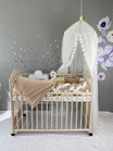 Cream Crib Set - Double Braided Bumper + 3 Free Pillows – Allbright Kids