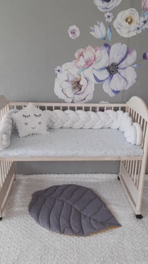 White Double Braided Bumper | Newborn Bumper | AllbrightKids ...